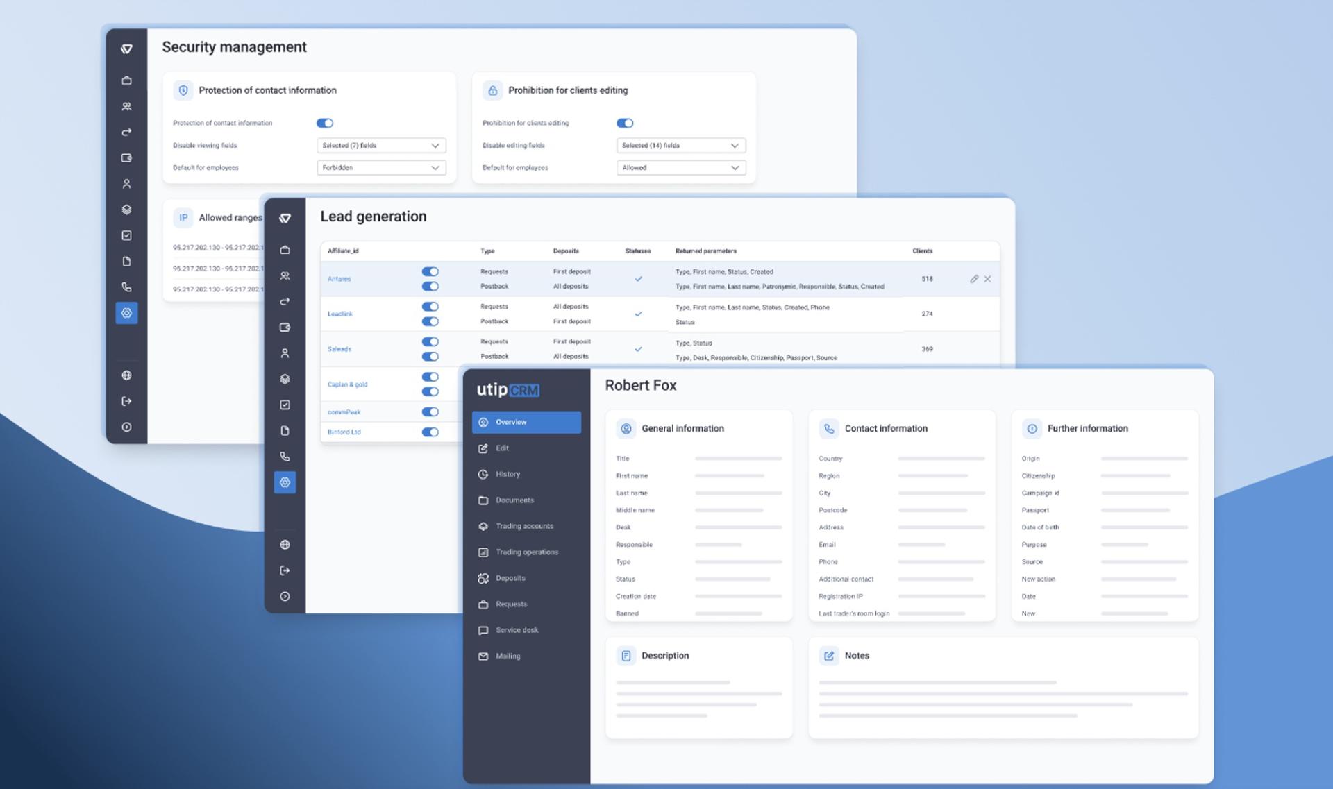 From Lead to First Deposit: Effective Sales Tools in the UTIP CRM